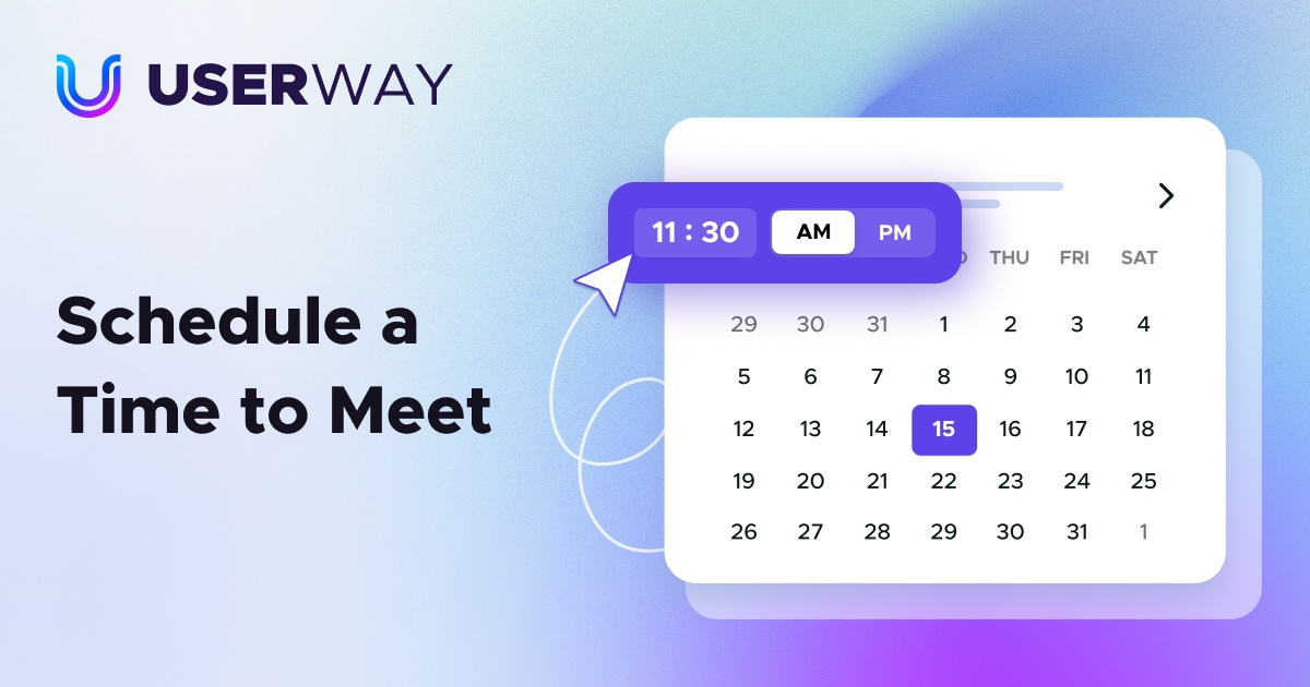 Schedule a Time to Meet with a UserWay Accessibility Professional
