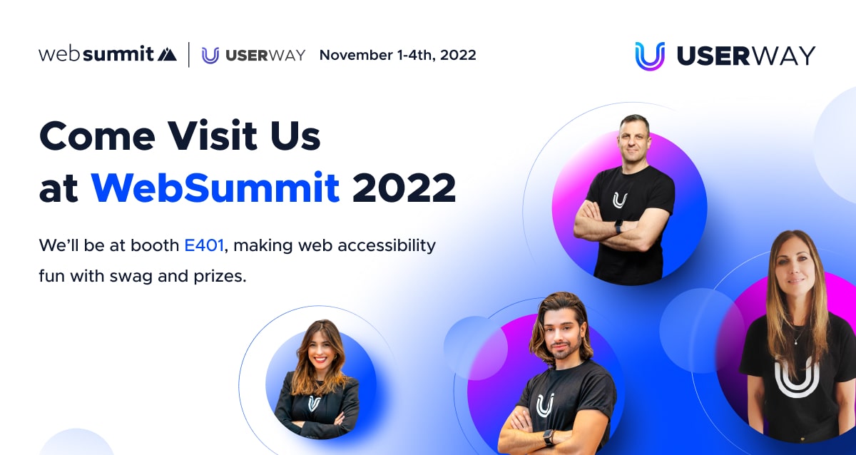 Start your accessibility journey at Web Summit booth E401